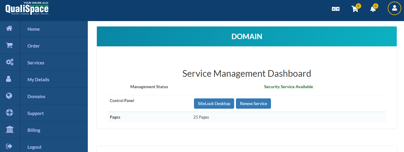 What Is Sitelock And How To Access It Qualispace Knowledge Base