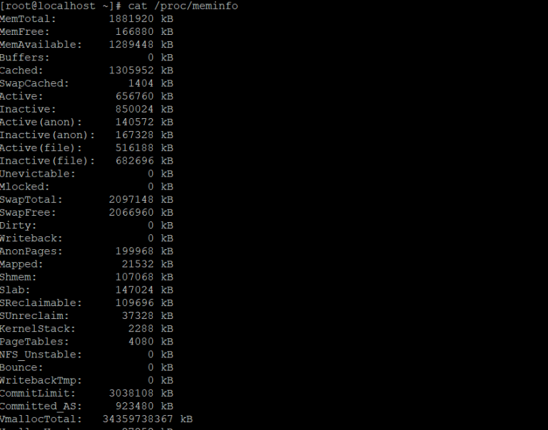 How To Check RAM Size In CentOS Redhat QualiSpace Knowledge Base