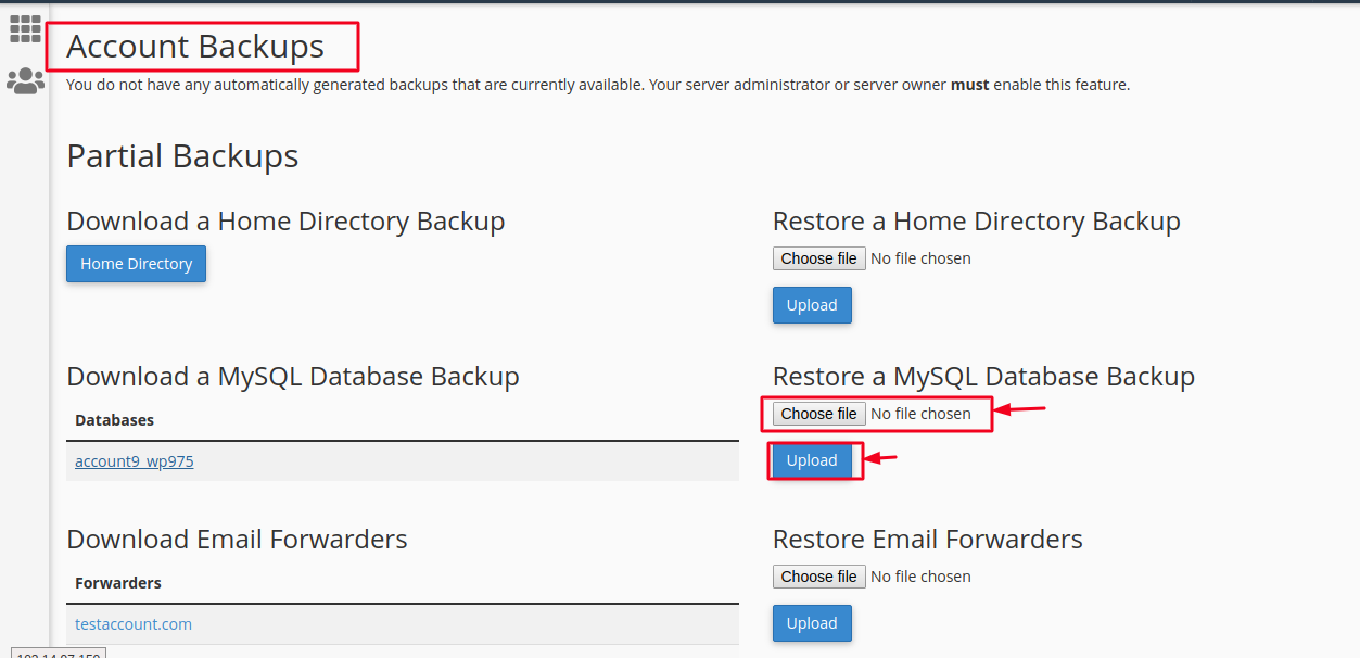 How To Backup And Restore Mysql From Cpanel Qualispace Knowledge Base
