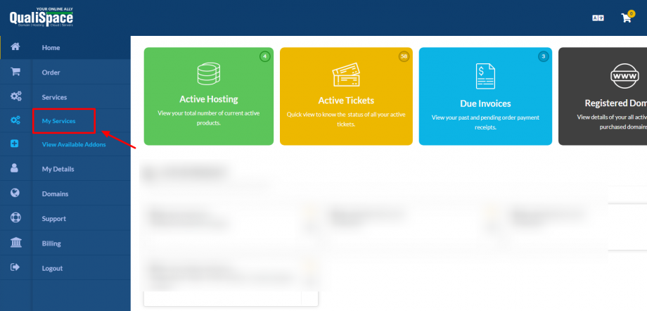 How to check bandwidth usage from client area – QualiSpace Knowledge Base
