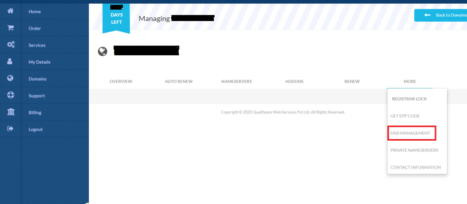 How to update DNS records from client area? – QualiSpace Knowledge Base