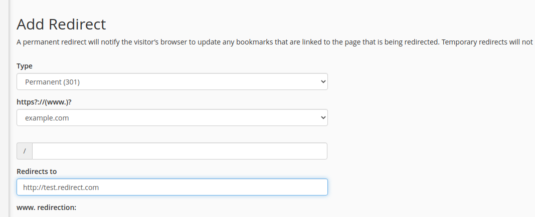 How to redirect a domain/website in cPanel? – QualiSpace Knowledge Base