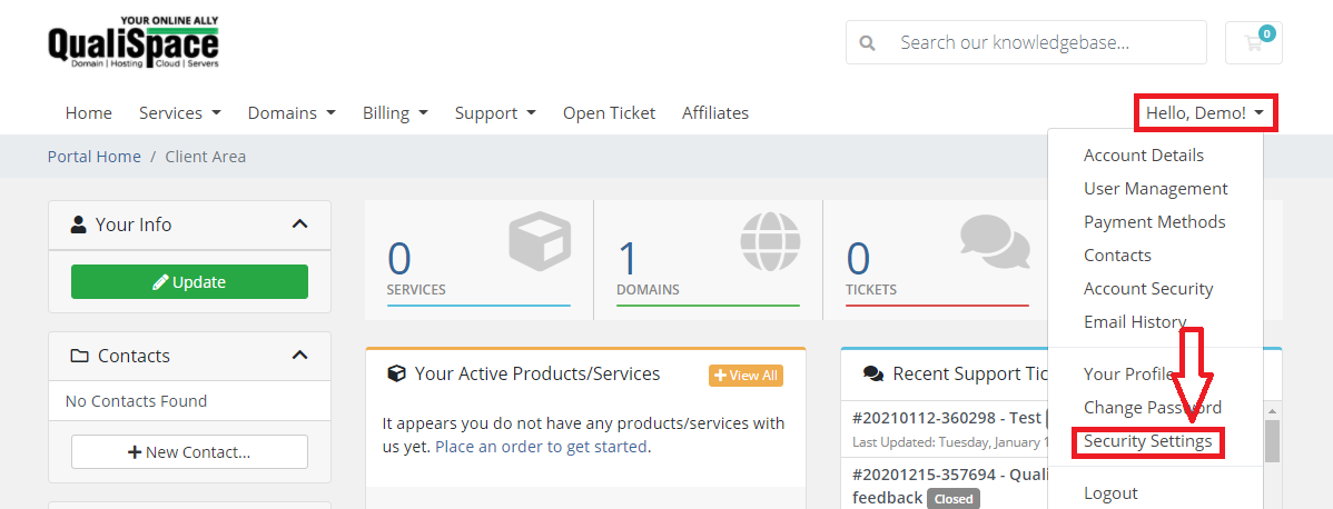 How To Enable 2 Factor Authentication Qualispace Knowledge Base